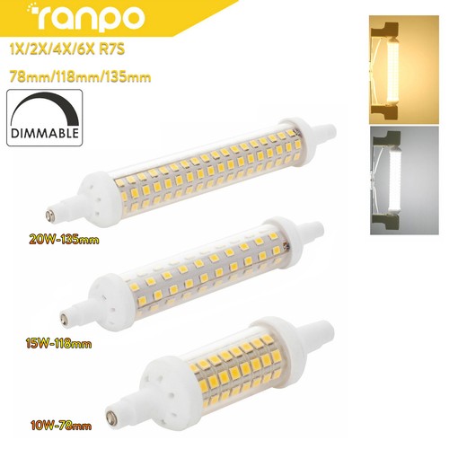 1X 6X 220V Dimmable R7S J78 J118 J135 20W LED Flood Light Replaces ...