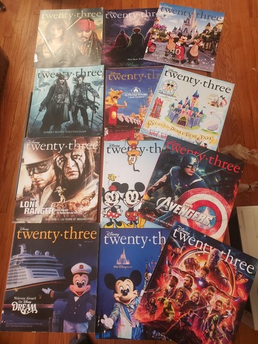 Disney D23 Twenty-three Magazine 2011 To 2022 Lot of 12 Issue Spring ...
