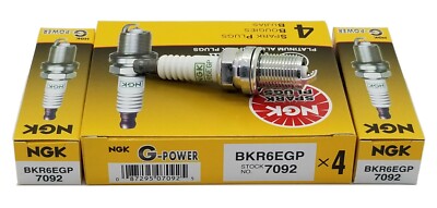 6 Plugs NGK BKR6EGP/7092 G-Power Platinum Spark Plugs | eBay