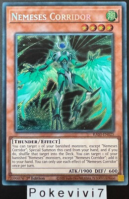 Carte YU-GI-OH! NEMESES CORRIDOR RA03-EN025 Secret Rare NEUF | eBay