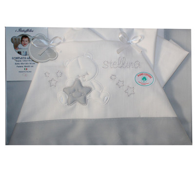#Compose' Lettino Lenzuola Batuffolini Stella Orso Cotone Art.B0203 Dis ...