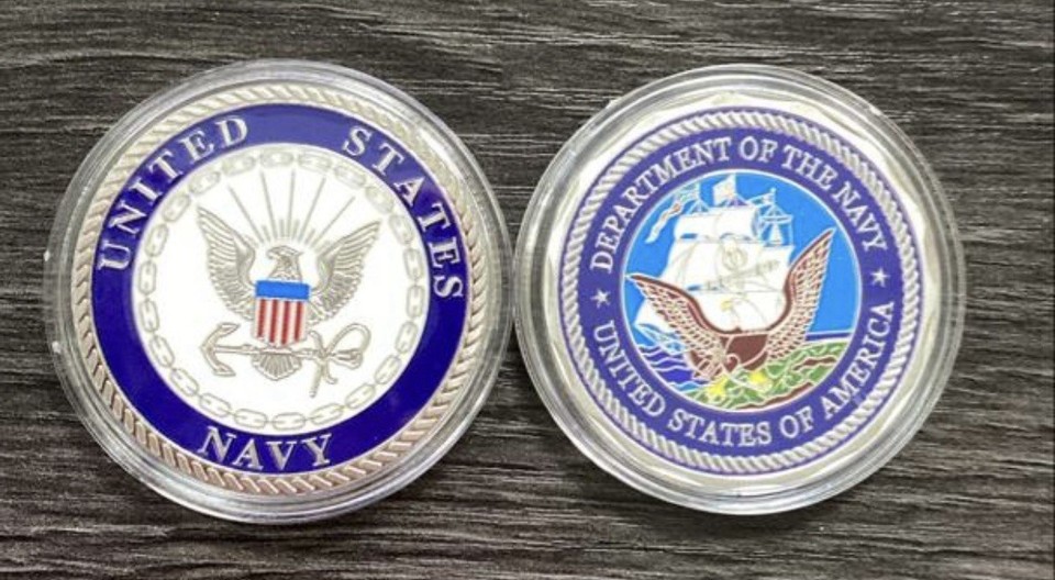 United States Navy Challenge Coin USN Navy Naval Military Veteran ...