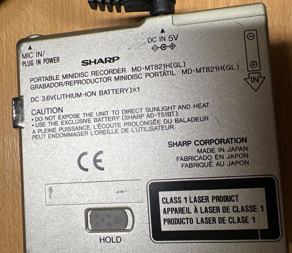 SHARP MD MT 821 Minidisc Player Recorder | eBay UK