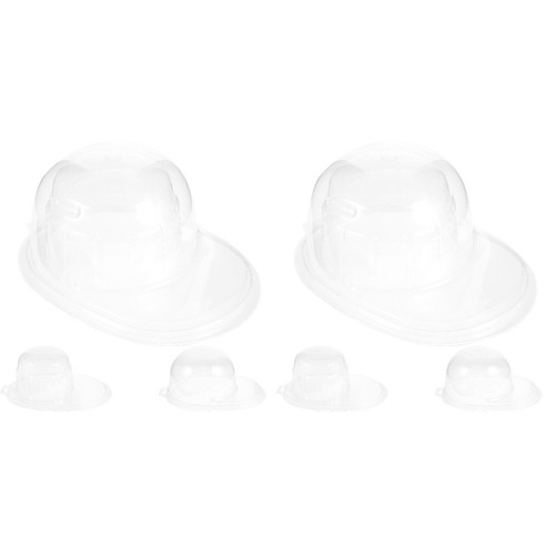 2 Count Portable Hat Box Display Holder Cap Carrier Shaper Baseball ...