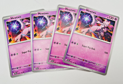 Pokémon Cards 2024 Stellar Crown Playset Mewtwo 059/142 4x x4 | eBay