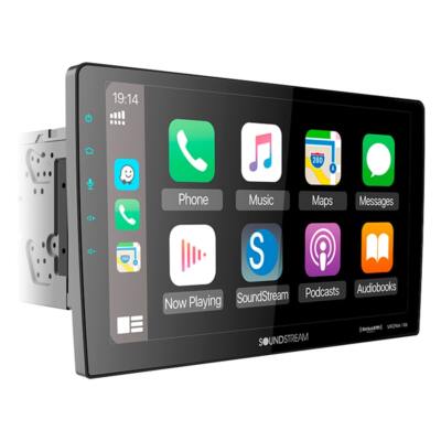 Soundstream 10.6" 2 DIN DVD Player Apple Carplay Android Auto Stereo ...