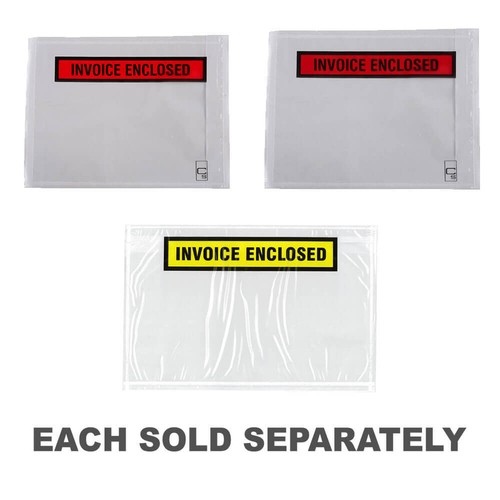 Cumberland Labelopes Invoice Enclosed Parcels Self Adhesive Polythene ...