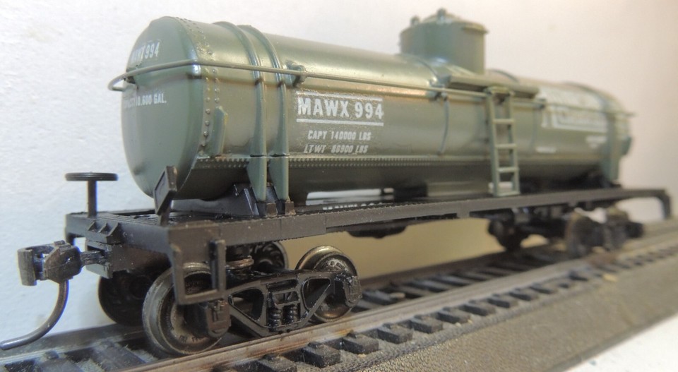 CUSTOM MANTUA MATHIESON CHEMICAL 36' STEEL TANK CAR RTR KD WHEELS KD's ...