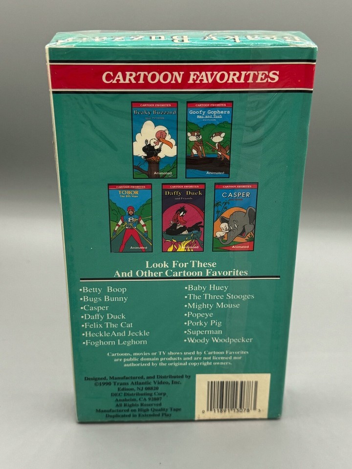 Beaky Buzzard and Friends Cartoon Classics VHS Video 1990 NEW & SEALED ...