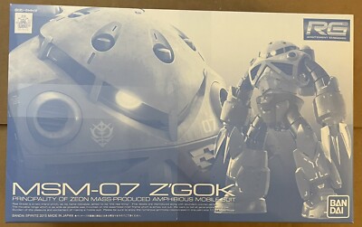 RG 1/144 Z'Gok Premium Bandai Gundam Real Grade Model Kit Mobile Suit ...