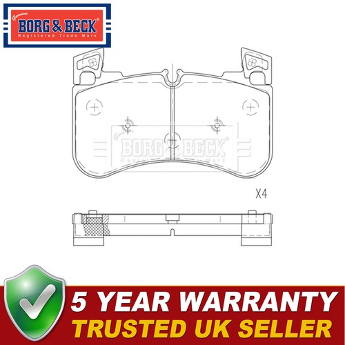 Borg & Beck Front Brake Pads Set Fits Discovery Range Sport 3.0 D ...