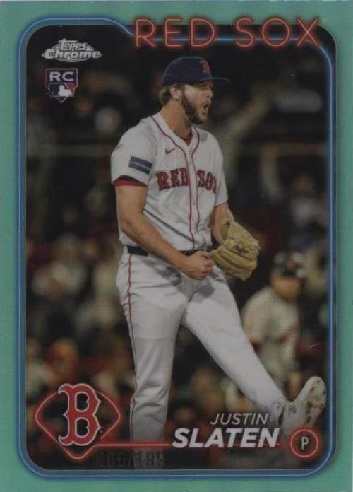 2024 Topps Chrome Update Series - Justin Slaten #USC46 Aqua Refractor ...