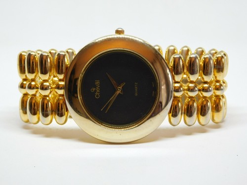 Cheval JW-164 Gold Tone Quartz Analog Women's Watch Sz. 6 1/2" New ...