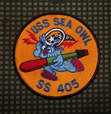 US Navy USS Sea Owl SS 405 Submarine Embroidered Full Color Patch | eBay