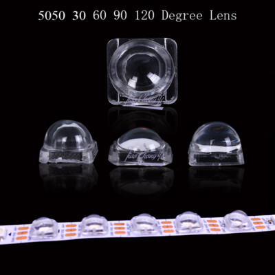 LED Lens Reflector Collimator For 5050 SMD 30 60 90 120DegreeConvex ...