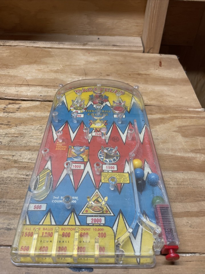 Vintage 1950's Era Marx Bagatelle Pinball Plastic & Tin Game | eBay