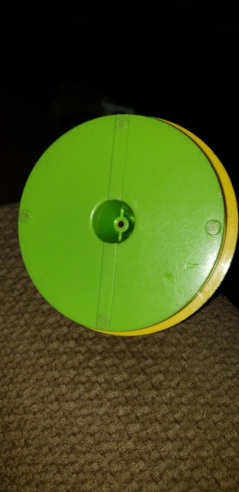 Fisher Price Little People Vintage Green & Yellow Playground Merry Go ...