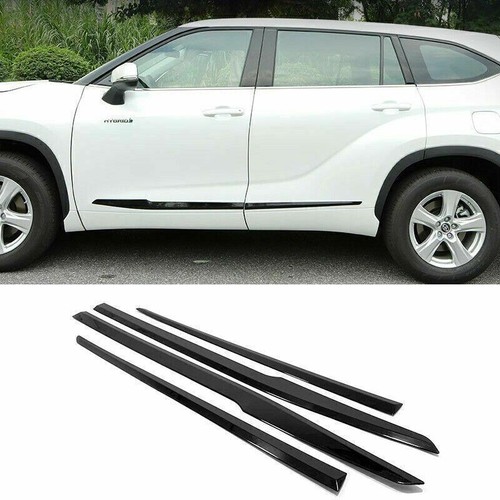 For Toyota Highlander 2020-2024 Bright Black Side Door Body Molding ...