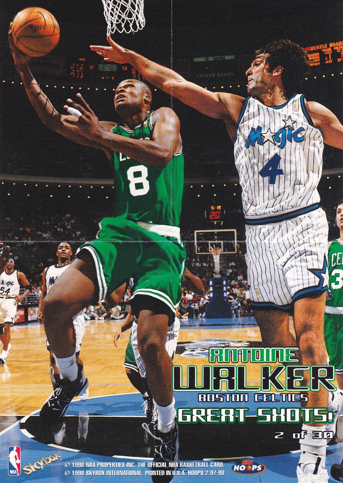 1997-98 Skybox Hoops GREAT SHOTS Mini Posters SET (30) Kobe-Iverson ...