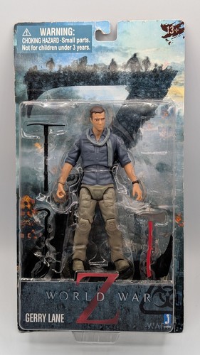 2013 Jazwares World War Z Gerry Lane 6" Action Figure Brad Pitt Sealed ...