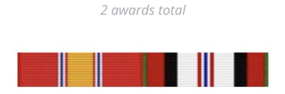 Operation Enduring Freedom Ribbon Bar Rack National Defense Afghanistan ...