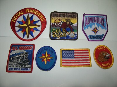 Iowa Royal Rangers Adventure Achievement Patches 2010 Memorabilia 12 ...
