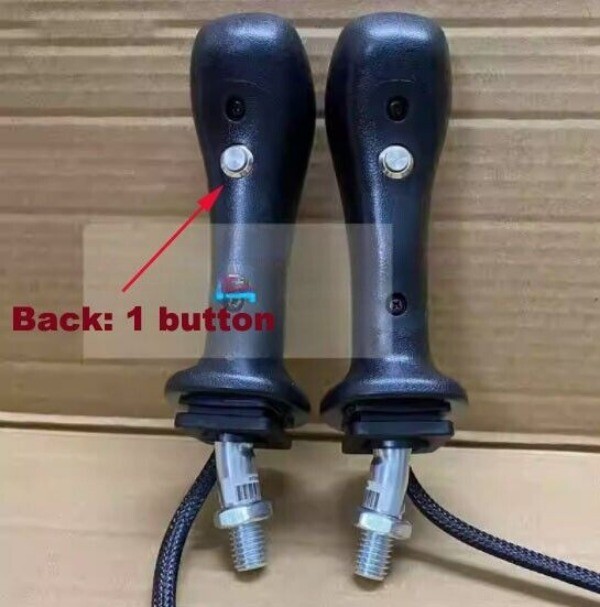 1pc Excavator harvester modification Metal 4 button joystick handle new ...
