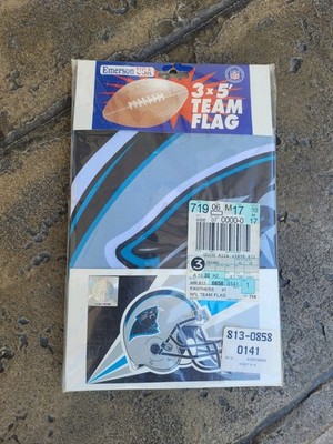 Vintage 1995 NFL 3x5' Team Flag Carolina Panthers, Emerson USA Sealed ...