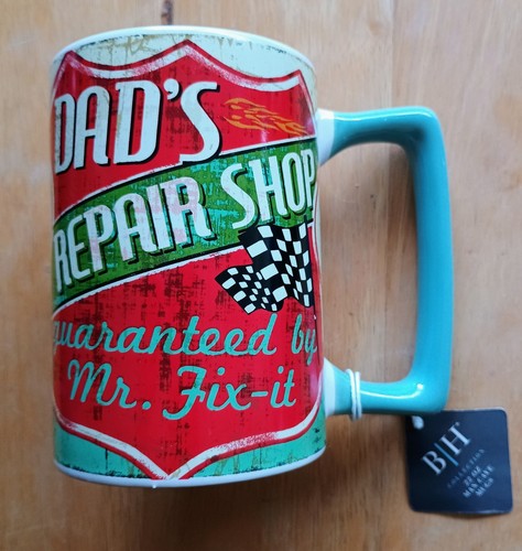 "Dad's Repair Shop" Ceramic Coffee Mug 22-oz Vintage Design Father's ...