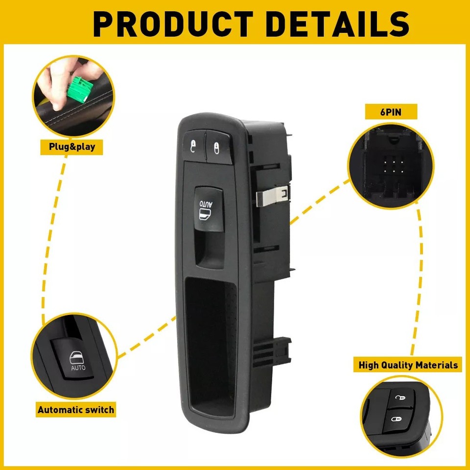 For 2007-2011 Dodge Power Window Control Switch Passenger Side ...