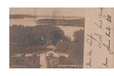Postcard Lake Hopatcono, NJ Postmark 1904 Robert R Livingston Stamp | eBay
