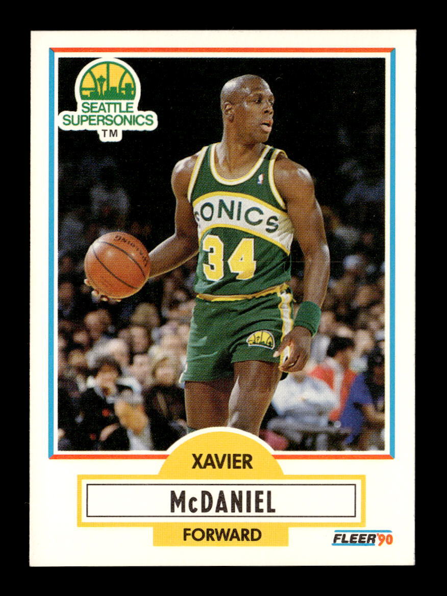 1990-91 Fleer #179 Xavier McDaniel Seattle SuperSonics MINT Card *I976 | eBay