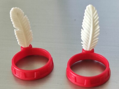 PLAYMOBIL X2 CROWNS RED HOOPS FEATHERS INDIANS INDIAN INDIA WESTERN | eBay
