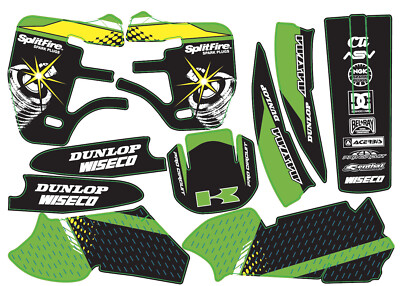 Kawasaki Graphic Kit KX250 1988 1989 | eBay