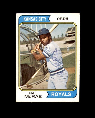Hal McRae Signed Original 1974 Topps Kansas City Royals Autograph | eBay