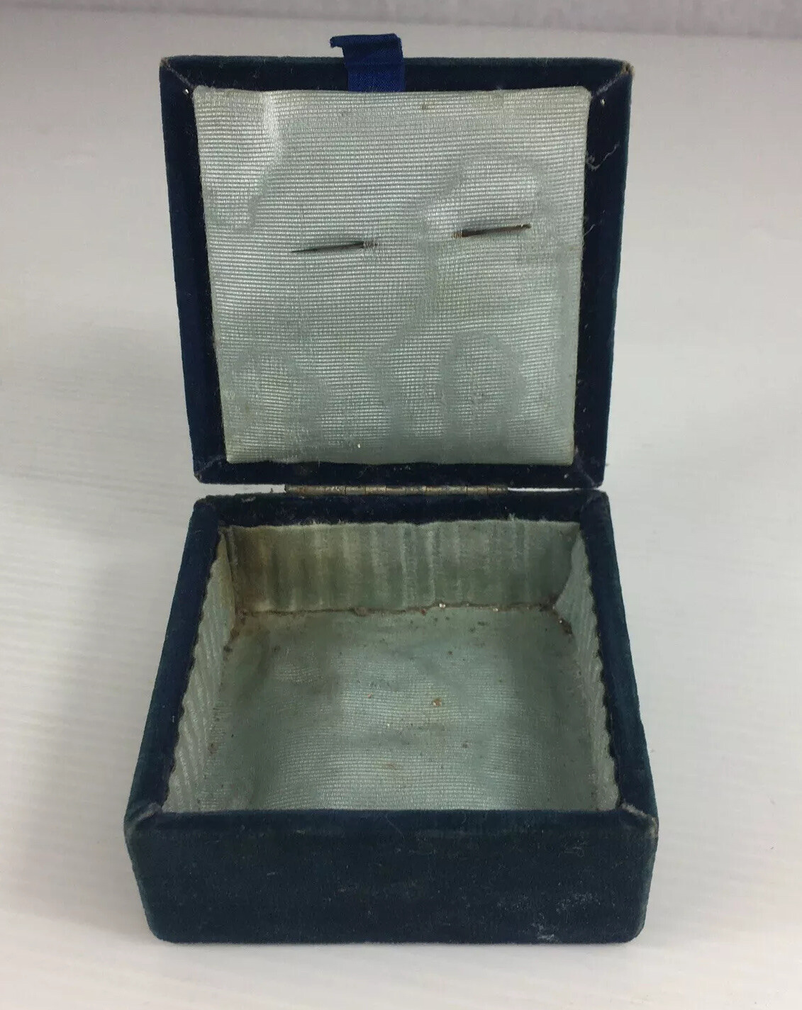 Antique 1903 Solid Silver Mounted Pin Cushion Box A/F 7.5cm X 7.5cm ...