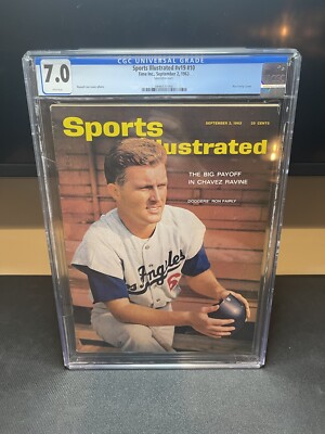 CGC 7.0 Newsstand Edition Sports Illustrated-Ron Fairly-September 2 ...
