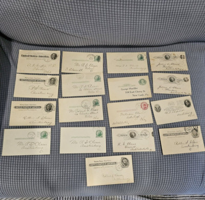 Lot of Thirty-Three (33) One Cent Postcards - Late 1800 - Early 1900s ...