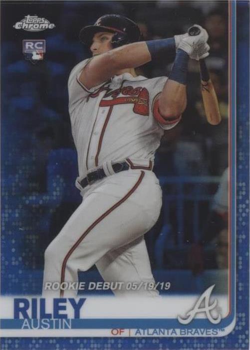 2019 Topps Chrome Update Series - Rookie Debut Austin Riley #61 Blue ...