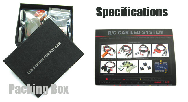 8 Bulb LED Lighting System For RC Car/Truck/SCT/Stadium/Buggy/Truggy | eBay