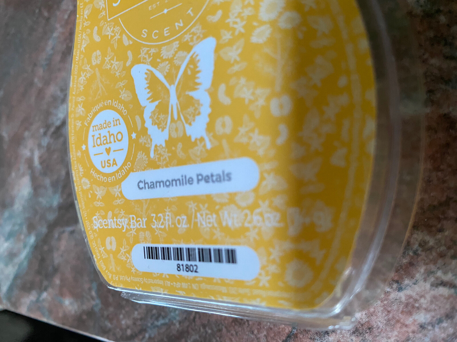 NEW - Authentic SCENTSY Scent 3.2fl Oz Wax Bar CHAMOMILE PETALS Rare ...