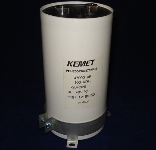 KEMET/RIFA capacitor 47000 uf 100 VDC WITH mounting clamp included | eBay