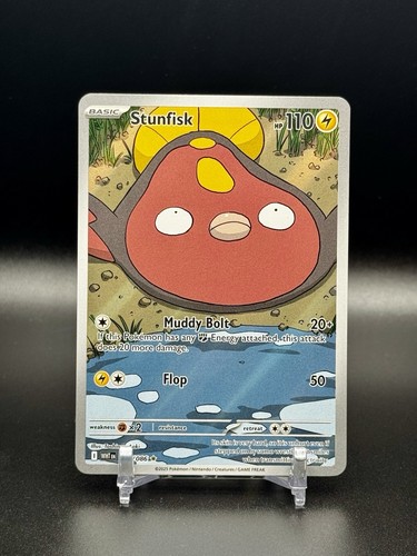 Stunfisk 118/086 White Flare Illustration Full Art Rare Holo Pokemon ...
