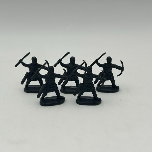 Lot of 5 Armored Archer Bow Miniature 25mm Scale RPG Tabletop DND ...