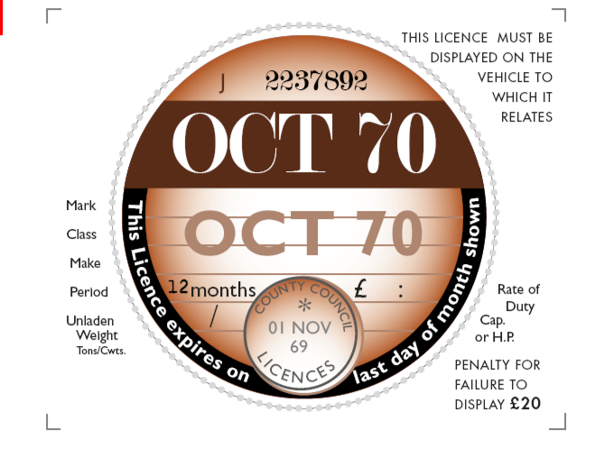 TAX DISCS - 1976 1977 1978 1979 1980 - Classic car , Motorcycle FREE ...