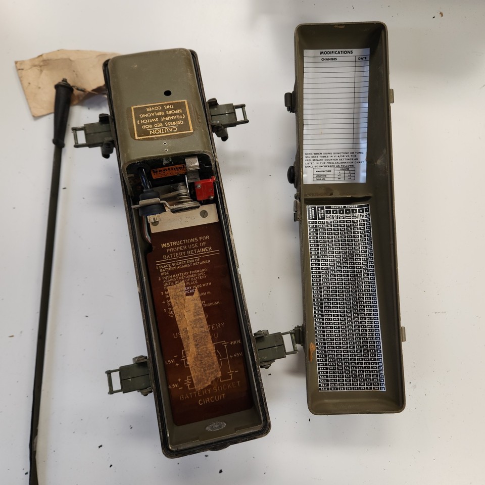 Lot of 2 Military RT-196 PRC-6 US Army Walkie Talkie Signal Corps ...