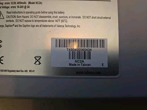 Valence Technology Saphion Lithium Ion Battery Module #NC2A | eBay