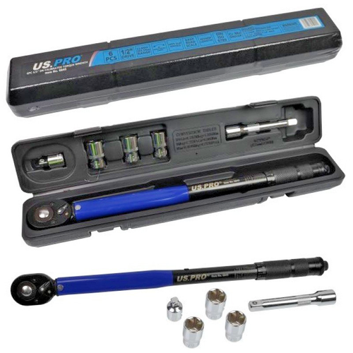 US PRO 1/2" Drive Calibrated Torque Wrench 13.6/203.5Nm 10/105ft.lb ...