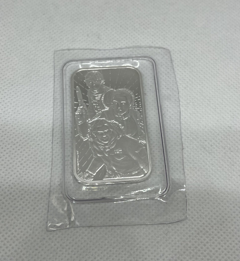 Star Wars Silver Bar 1 Oz - 1 Ounce - Fine - Light Side - The Royal ...