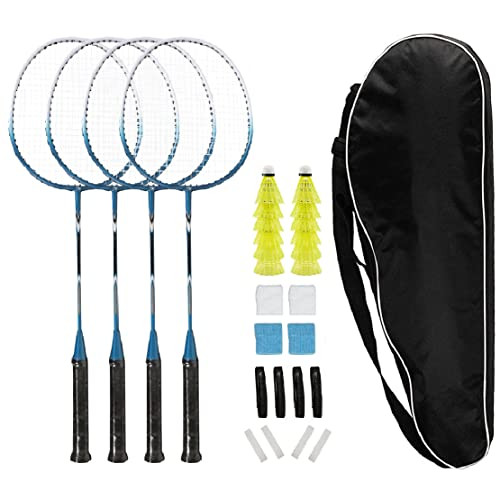 Badminton Rackets Set of 4 for Backyard Sports Adults Family Racquets ...